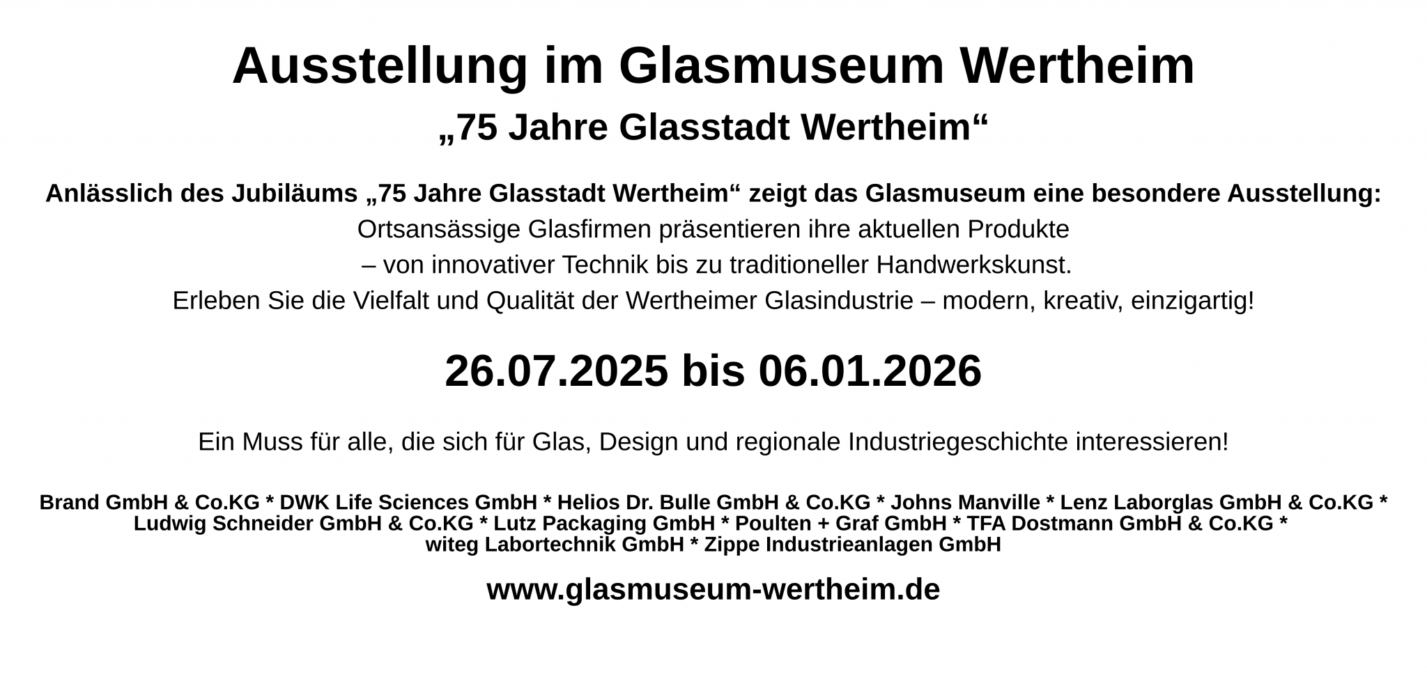 Glas wie Sie es noch nie gesehen haben - Glasmuseum Wertheim e. V.